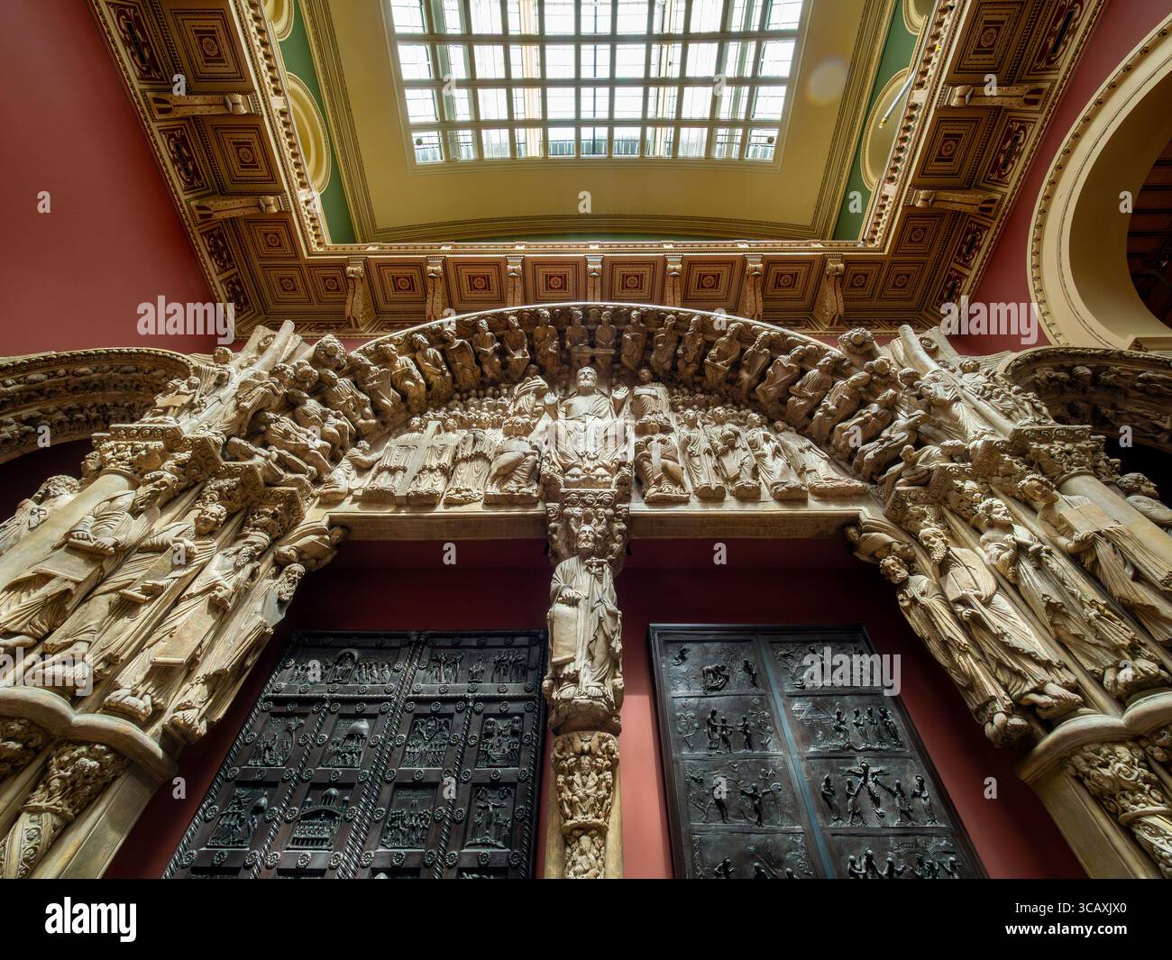A full-scale 19th-century plaster cast of the Romanesque Pórtico de la ...