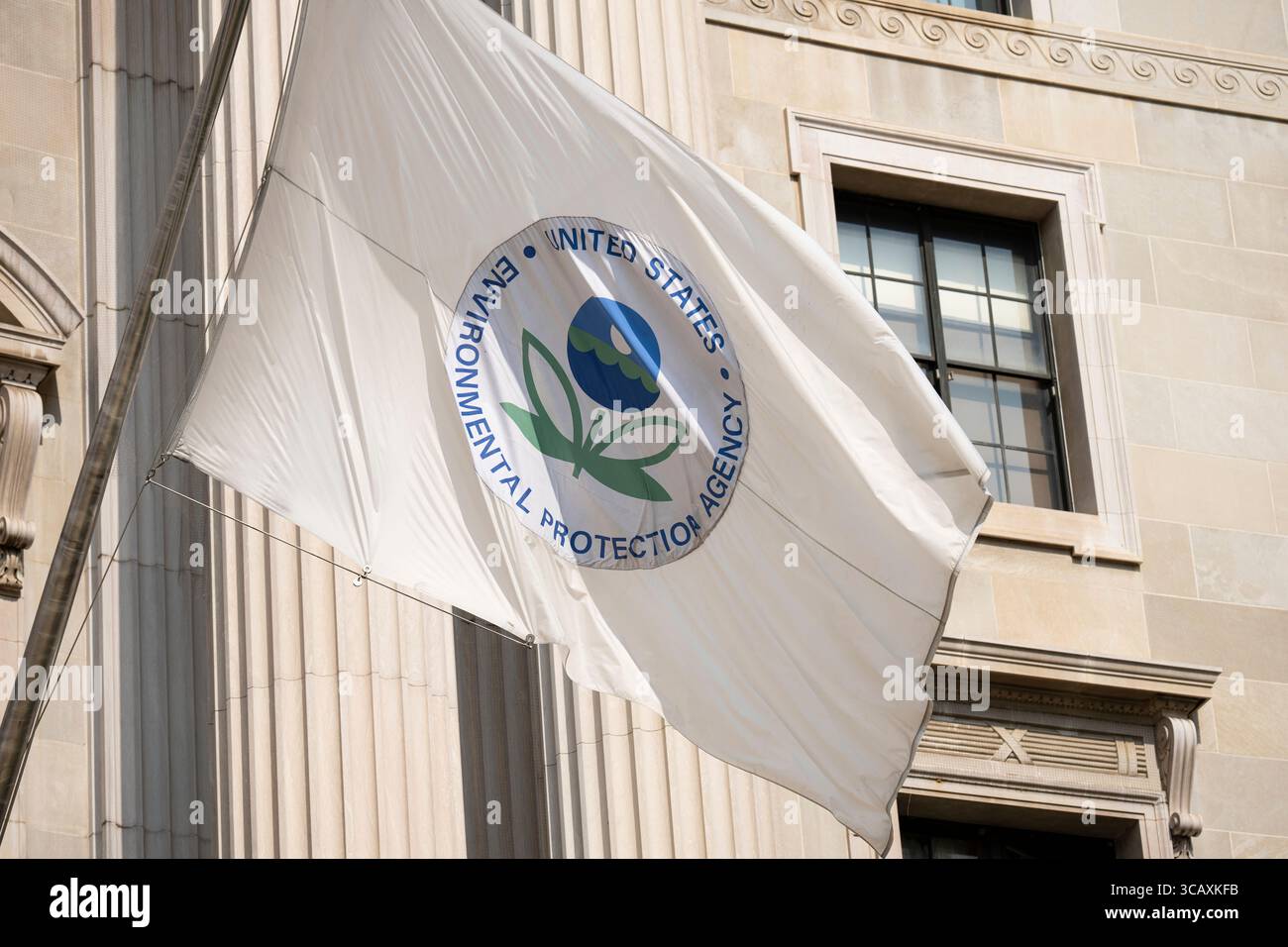 UNITED STATES - AUGUST 7: The Environmental Protection Agency flag ...