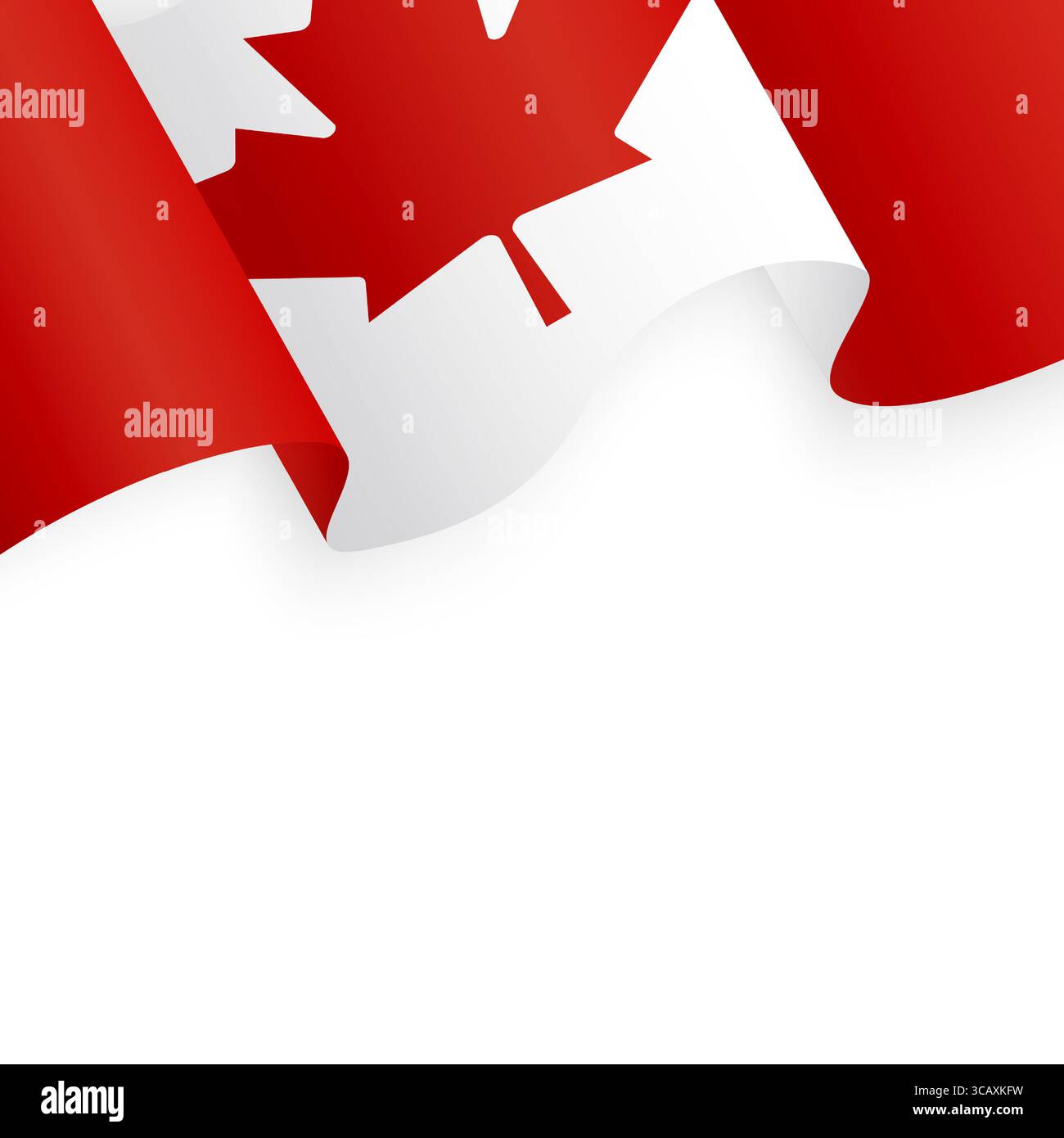 Waving red fabric flag text Stock Vector Images - Alamy