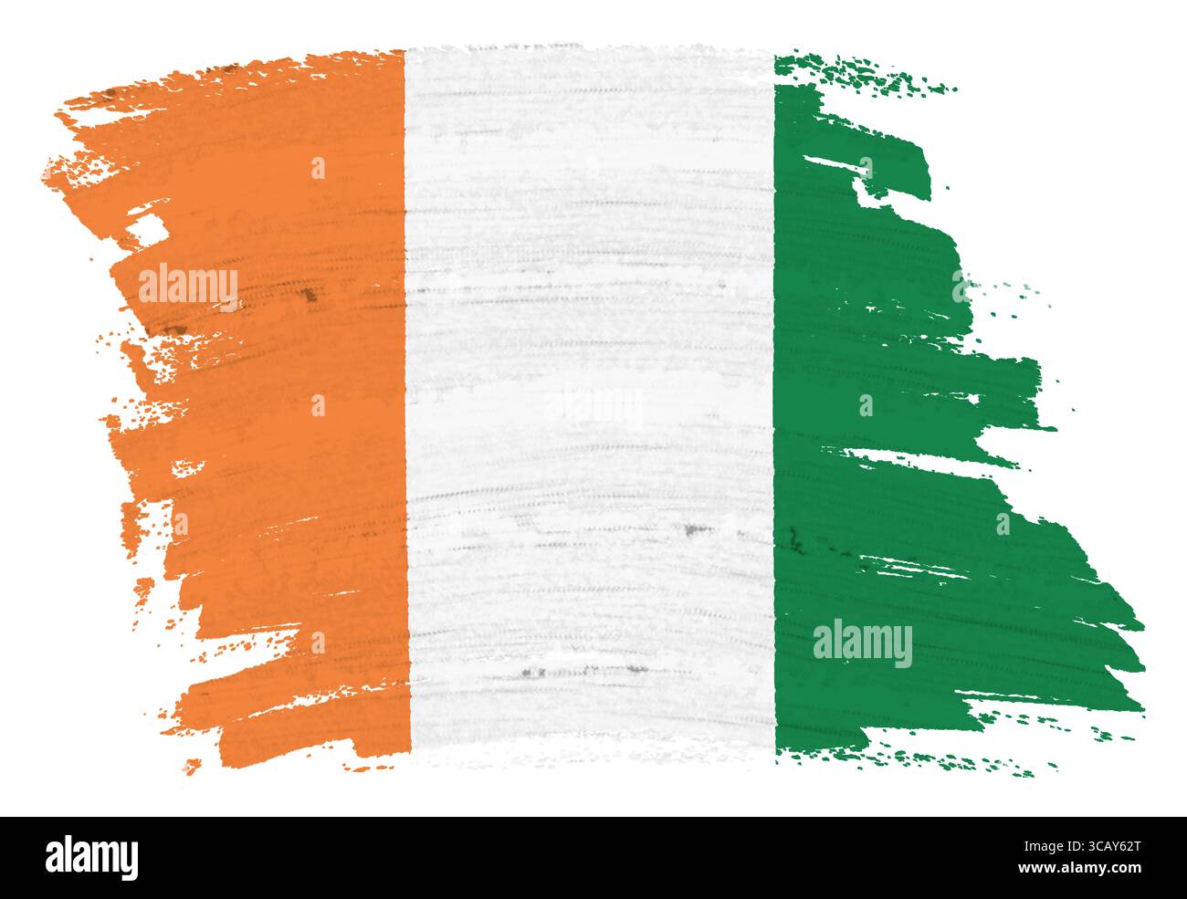 Cote Divoire Ivory Coast flag background paint splash brushstroke Stock ...