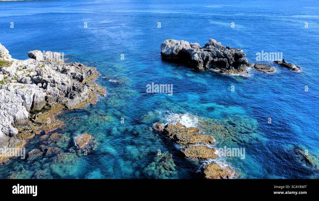 Drone view rugged coastline hi-res stock photography and images - Alamy