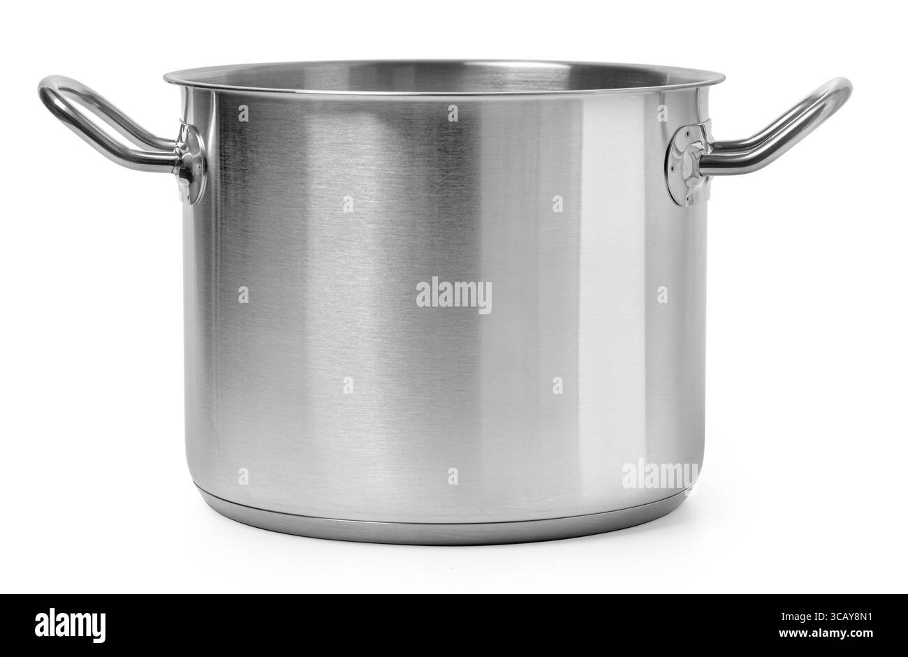 Stainless steel stock pot Cut Out Stock Images & Pictures - Alamy