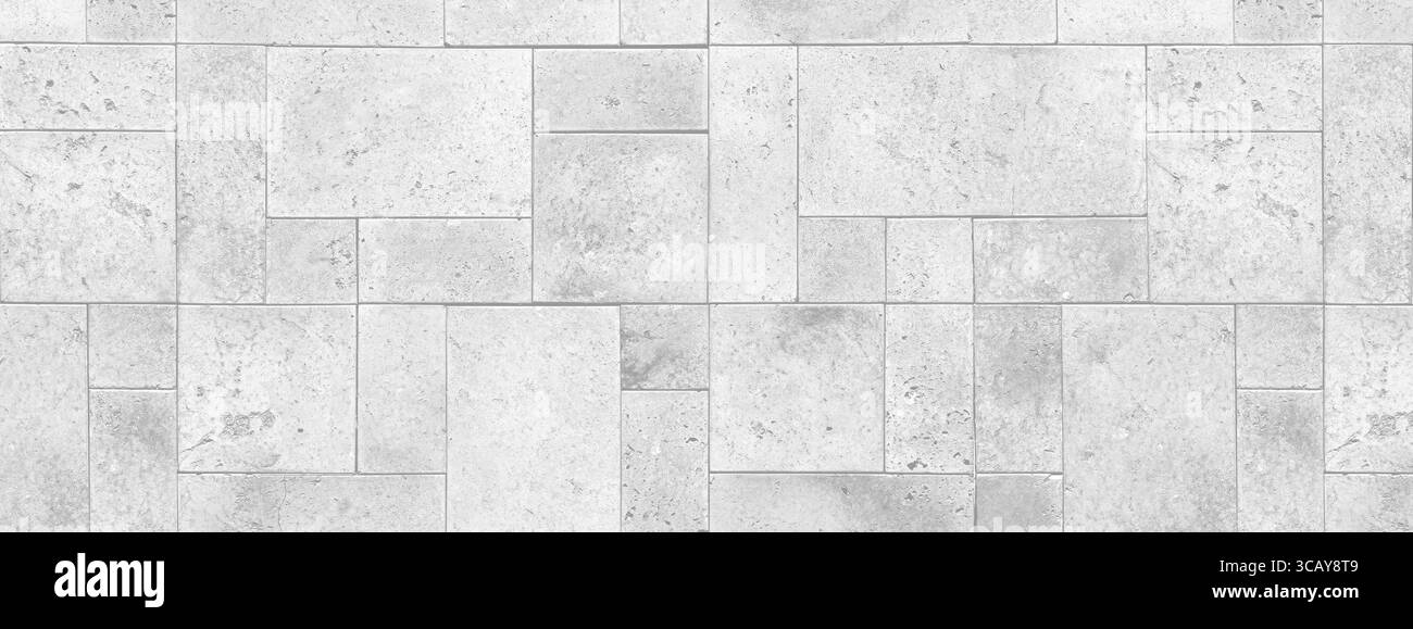 Seamless texture of white stone wall tiles creating a beautiful pattern ...