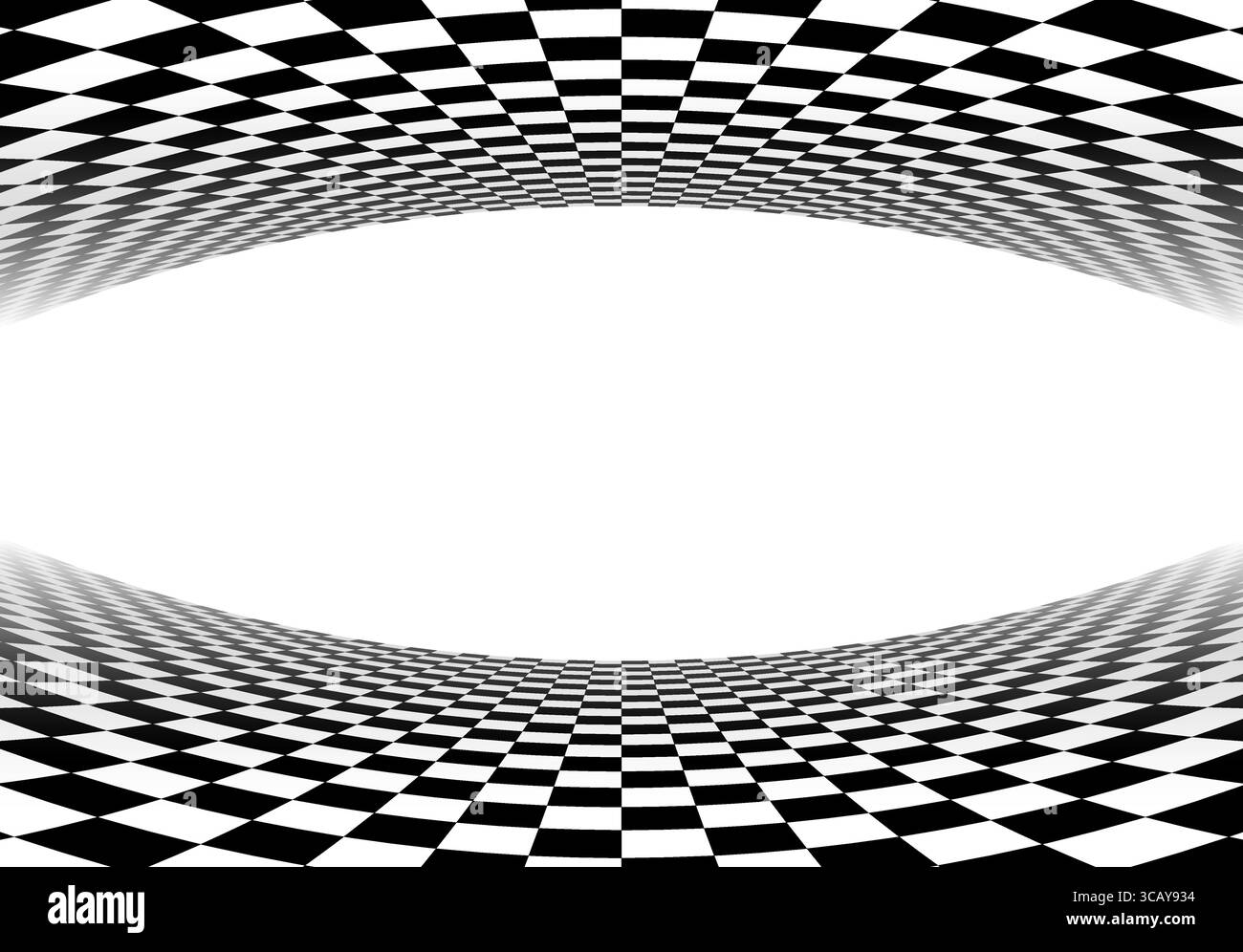 Black and white checkered perspective grid frame. Chessboard floor and ...
