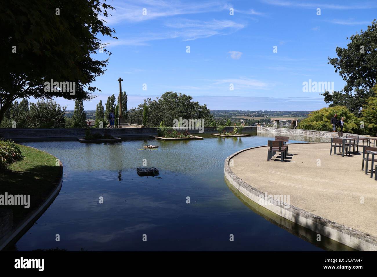 Botanical Garden, town of Avranches, Manche department, France Stock ...