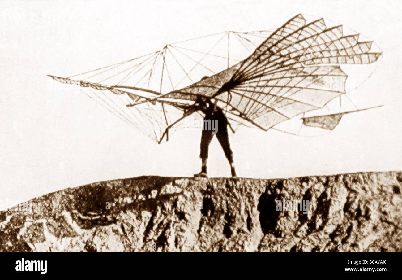 Otto Lilienthal, aviation pioneer, 1890s Stock Photo - Alamy