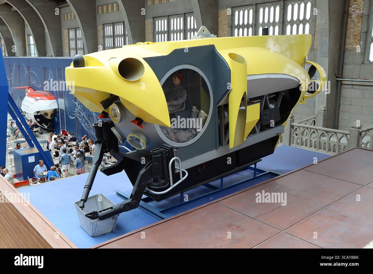 Pocket submarine, oceanographic observation submarine, in the Cité de ...