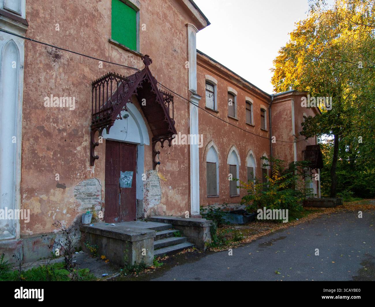 Keila-Joa Manor (Schloss Fall) before restoration, historic neo-Gothic ...