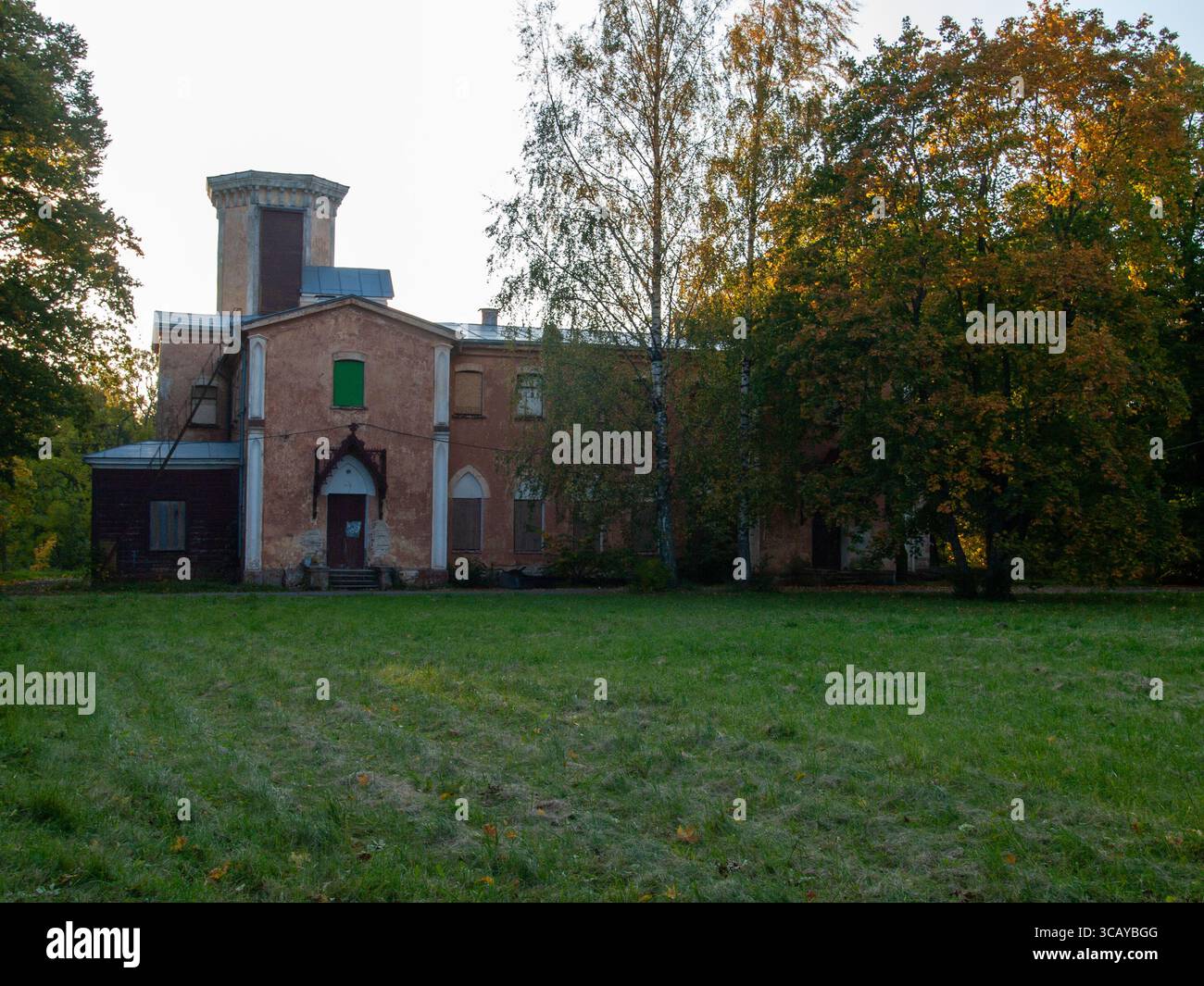 Keila-Joa Manor (Schloss Fall) before restoration, historic neo-Gothic ...