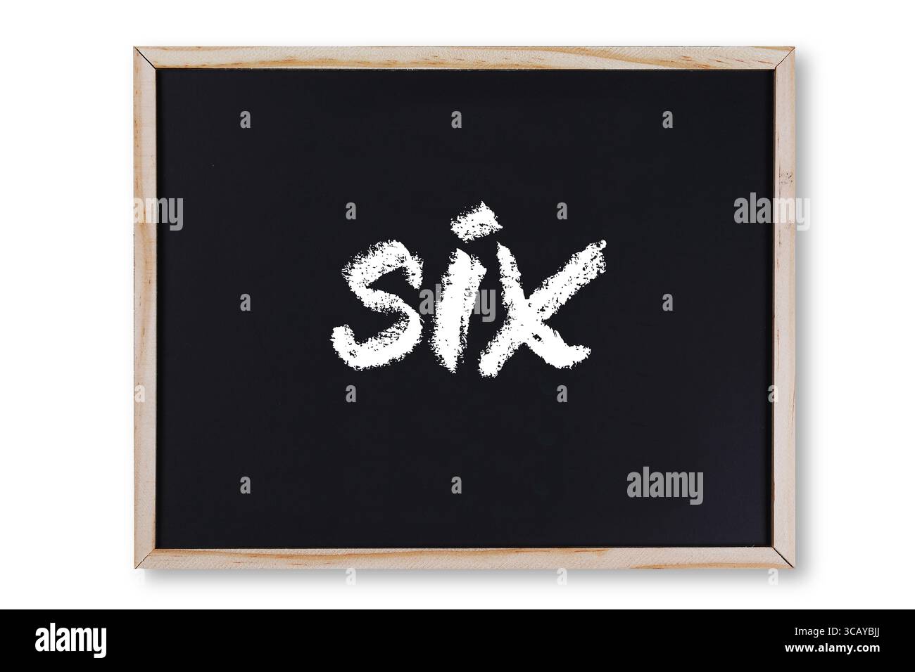 six word in chalk on chalkboard Stock Photo - Alamy