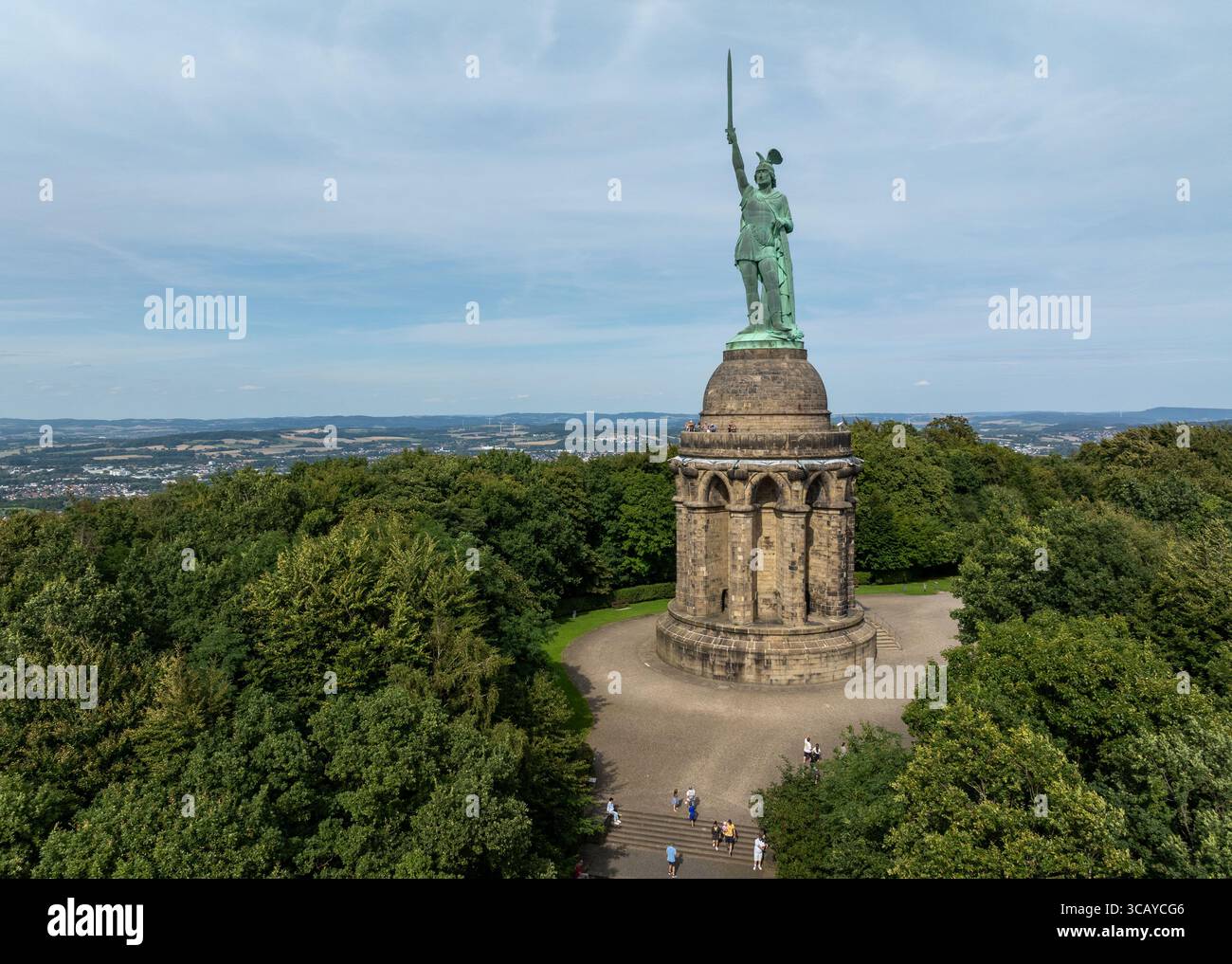 PRODUCTION - 07 August 2025, North Rhine-Westphalia, Detmold: View of ...