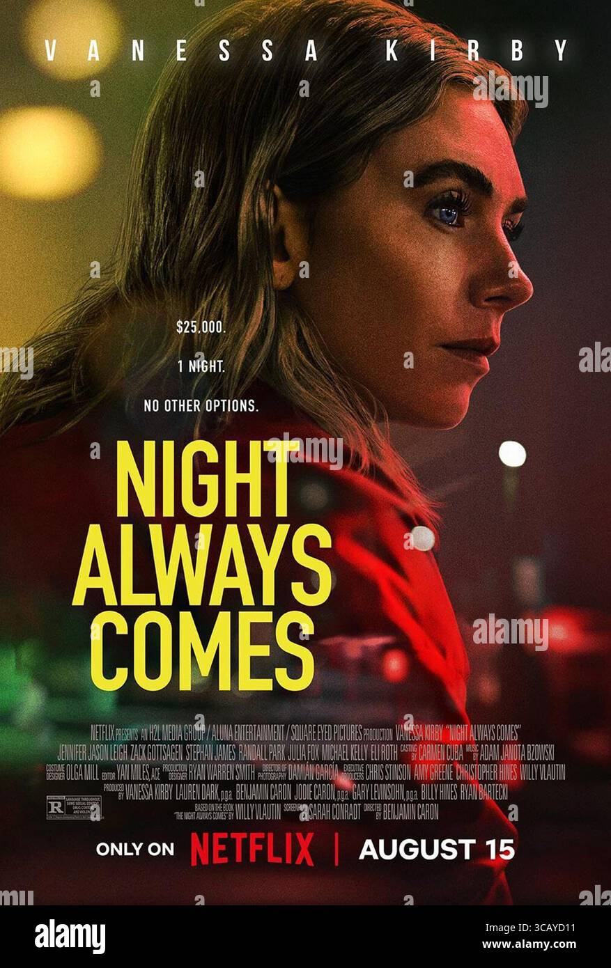 Night Always Comes movie poster Vanessa Kirby Stock Photo - Alamy