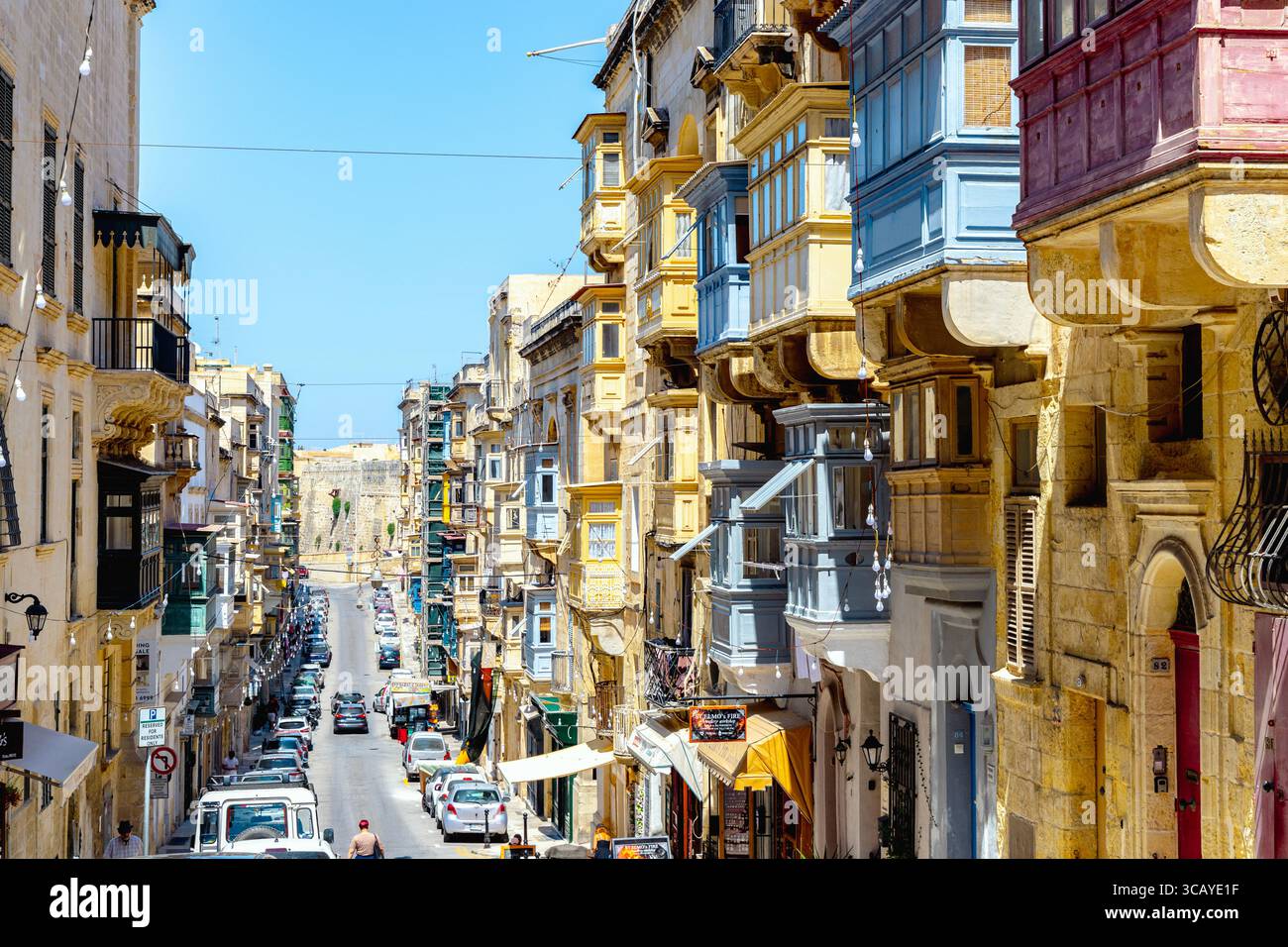 Traditional maltese balcony valletta malta hi-res stock photography and ...