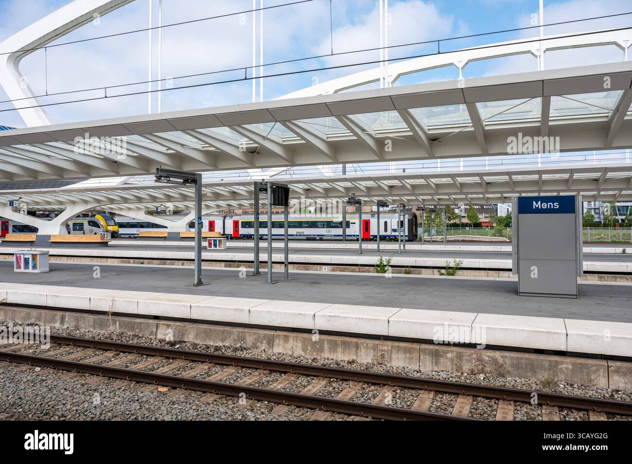 Contemporary design of the railway station of Mons, Hainaut, Belgium 13 ...