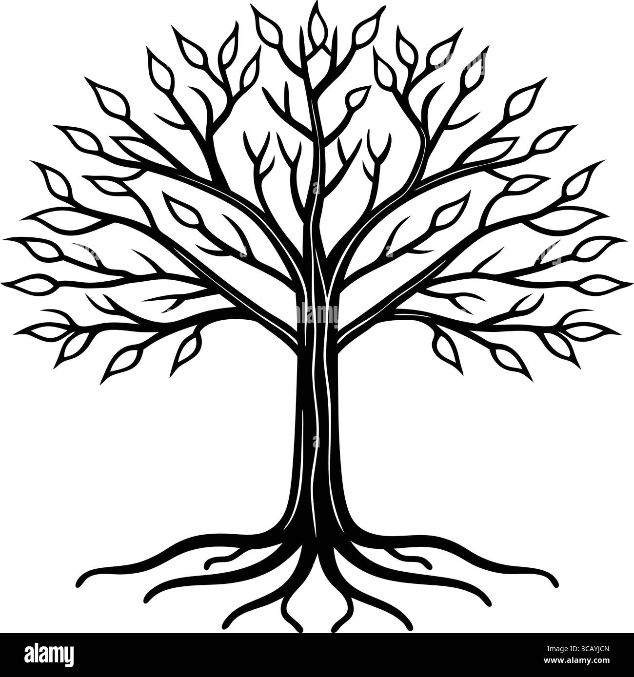 Tree life symbol sacred Stock Vector Images - Alamy