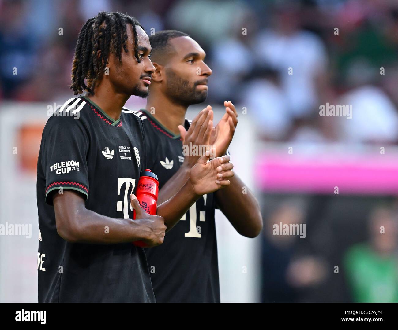 07 August 2025, Bavaria, Munich: Soccer: Test match, FC Bayern Munich ...