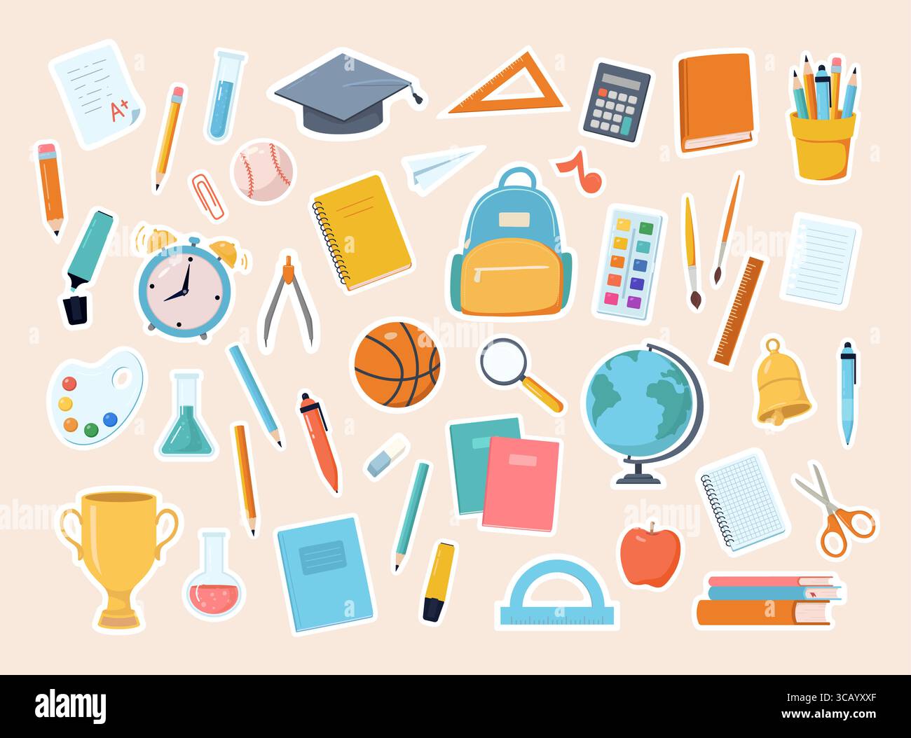 Apple alarm clock in Stock Vector Images - Alamy