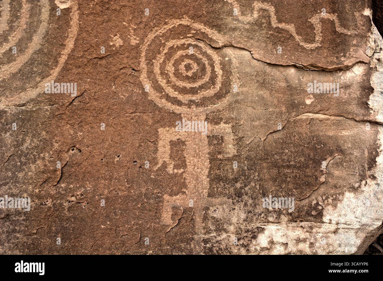 Sand Island Petroglyphs – Prehistoric Rock Art in Utah Desert Stock ...
