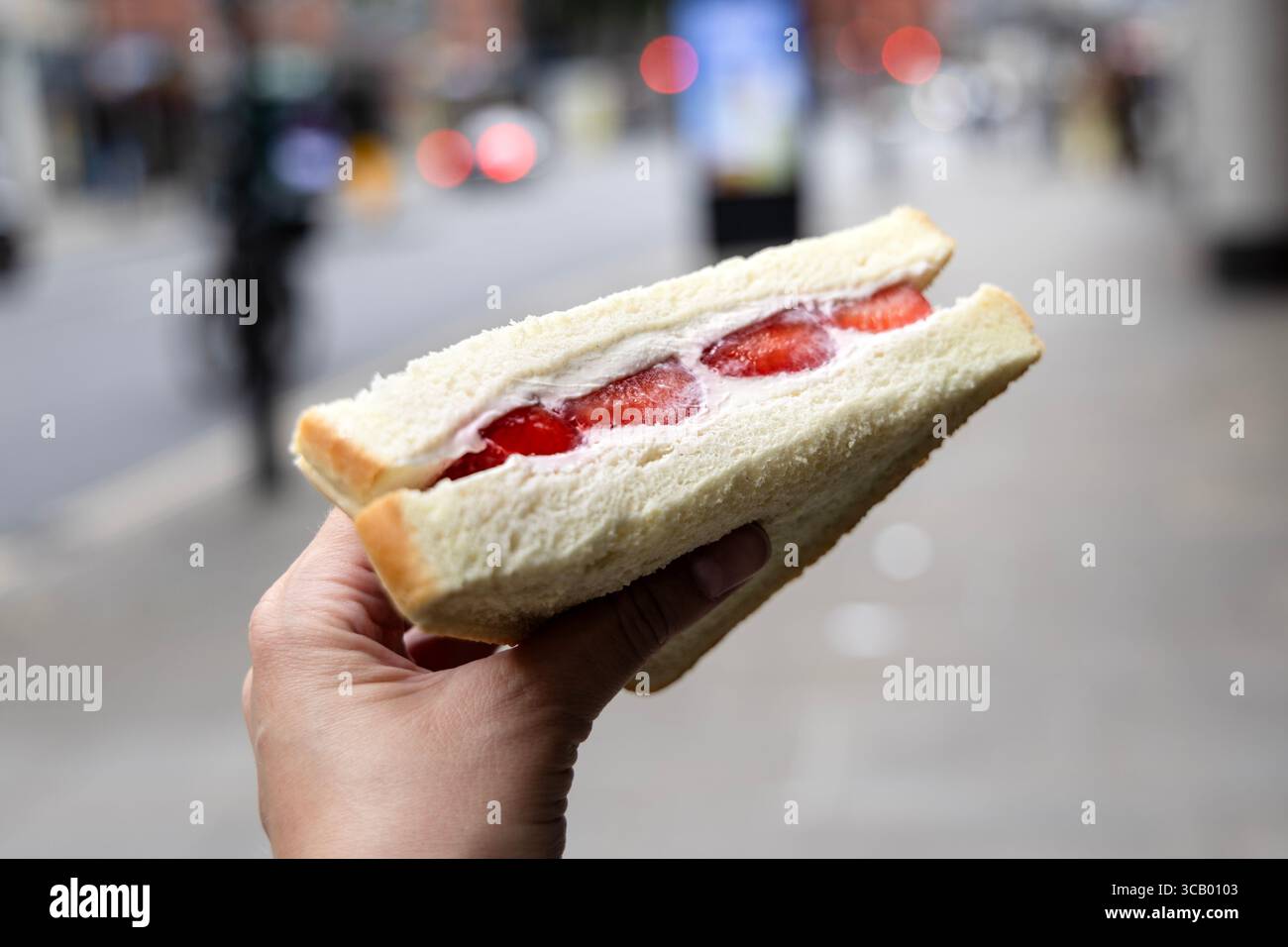 Limited Edition Red Diamond Strawberry and Cream Sandwich from M&S ...