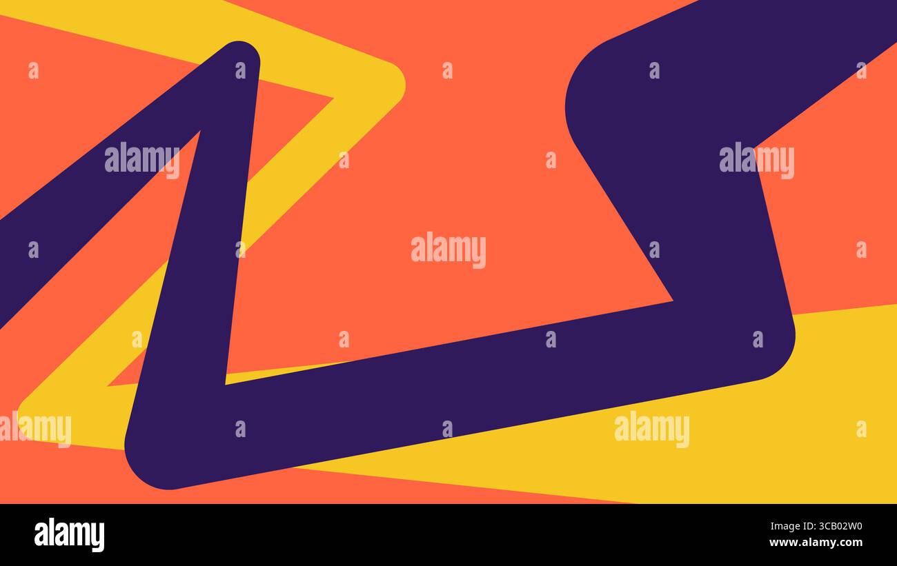 Sharp red yellow angular lines hi-res stock photography and images - Alamy