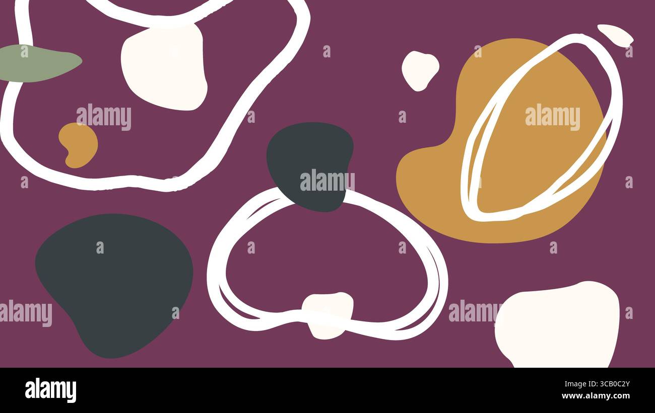 Minimal blobs in white hi-res stock photography and images - Alamy