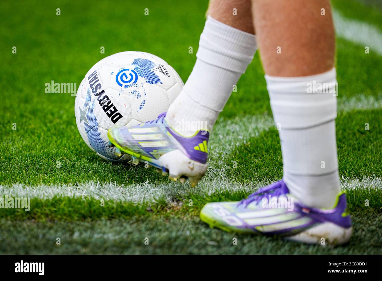 ALKMAAR, NETHERLANDS - AUGUST 7: Official Derbystar matchball during ...