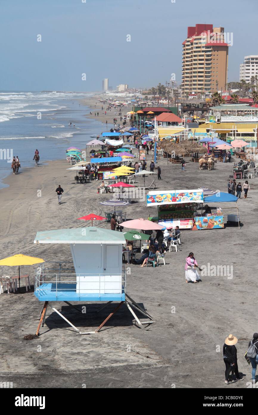 Rosarito, Baja California - Mar 15, 2025: Rosarito Beach is a beach in ...