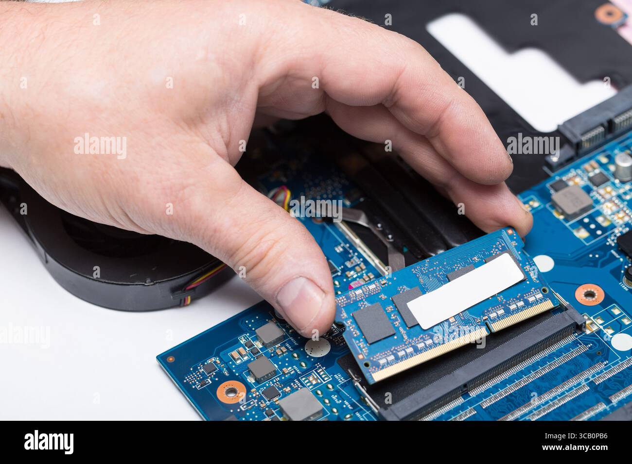 Installing cpu processor in computer hi-res stock photography and ...