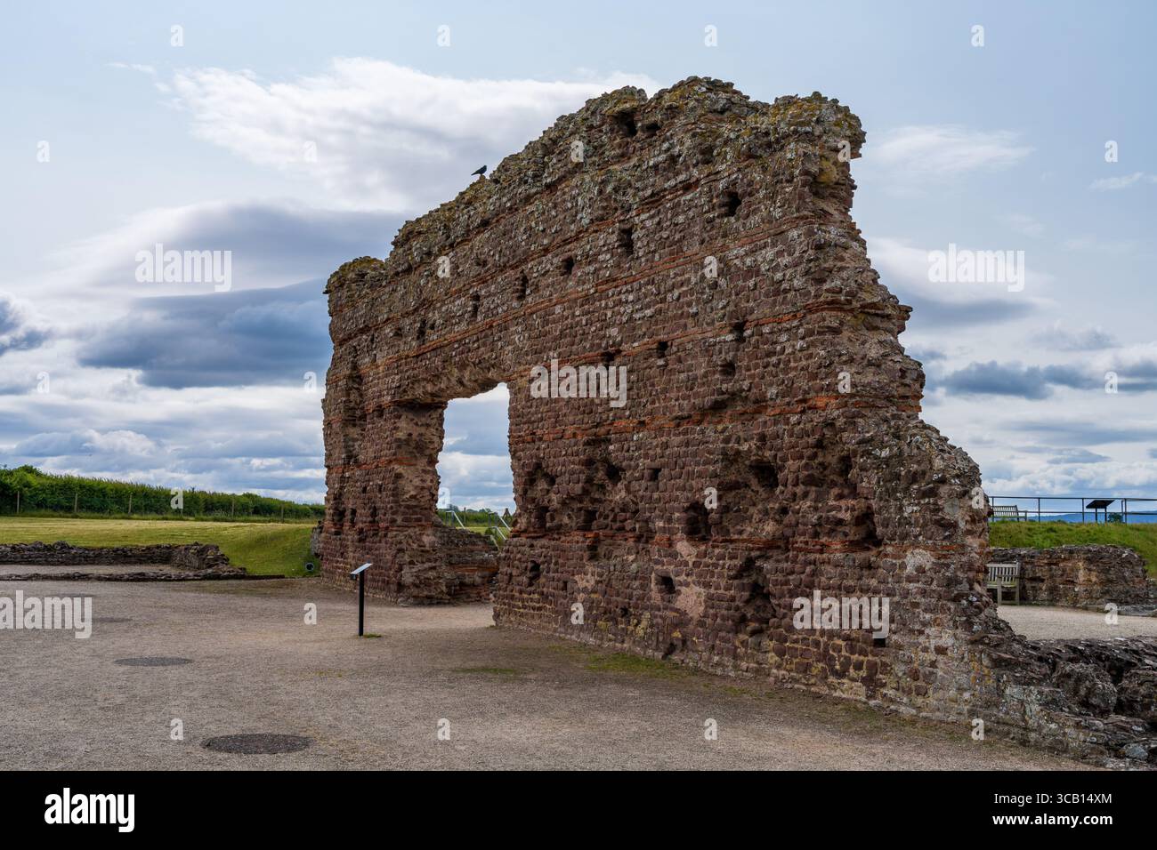 Excavated walls of the Old Work the largest free-standing roman ruin in ...