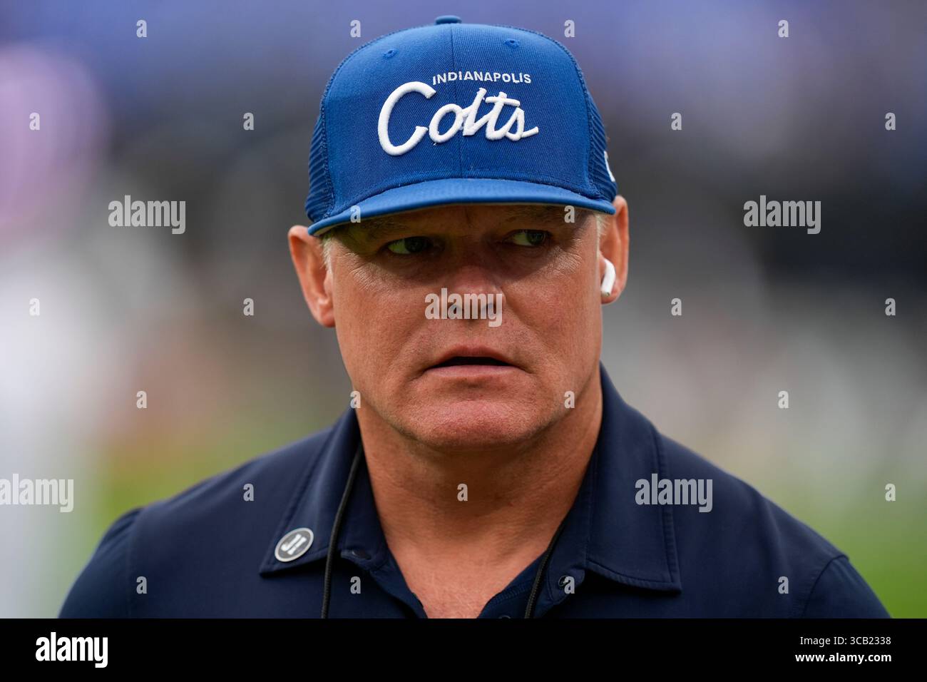 Indianapolis Colts general manager Chris Ballard walks on the field ...