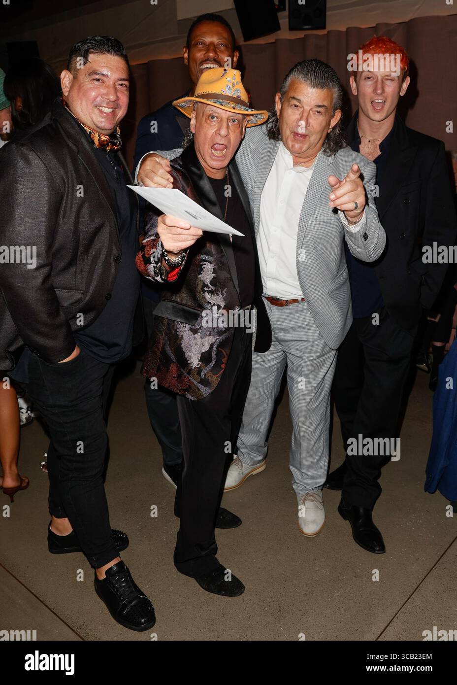Alan Endfield, John Altman and Hector Maclean attend the Hot Hot Summer Party held at Mr Porter ...
