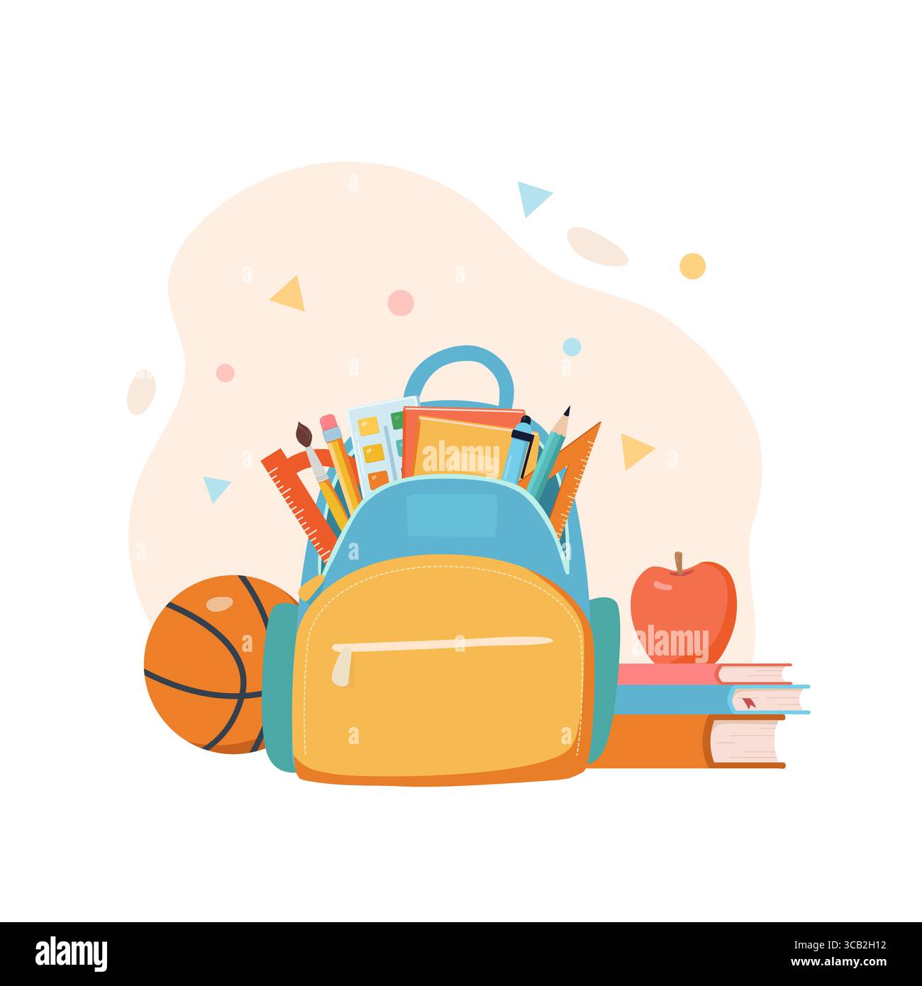 Cartoon backpack hi-res stock photography and images - Alamy