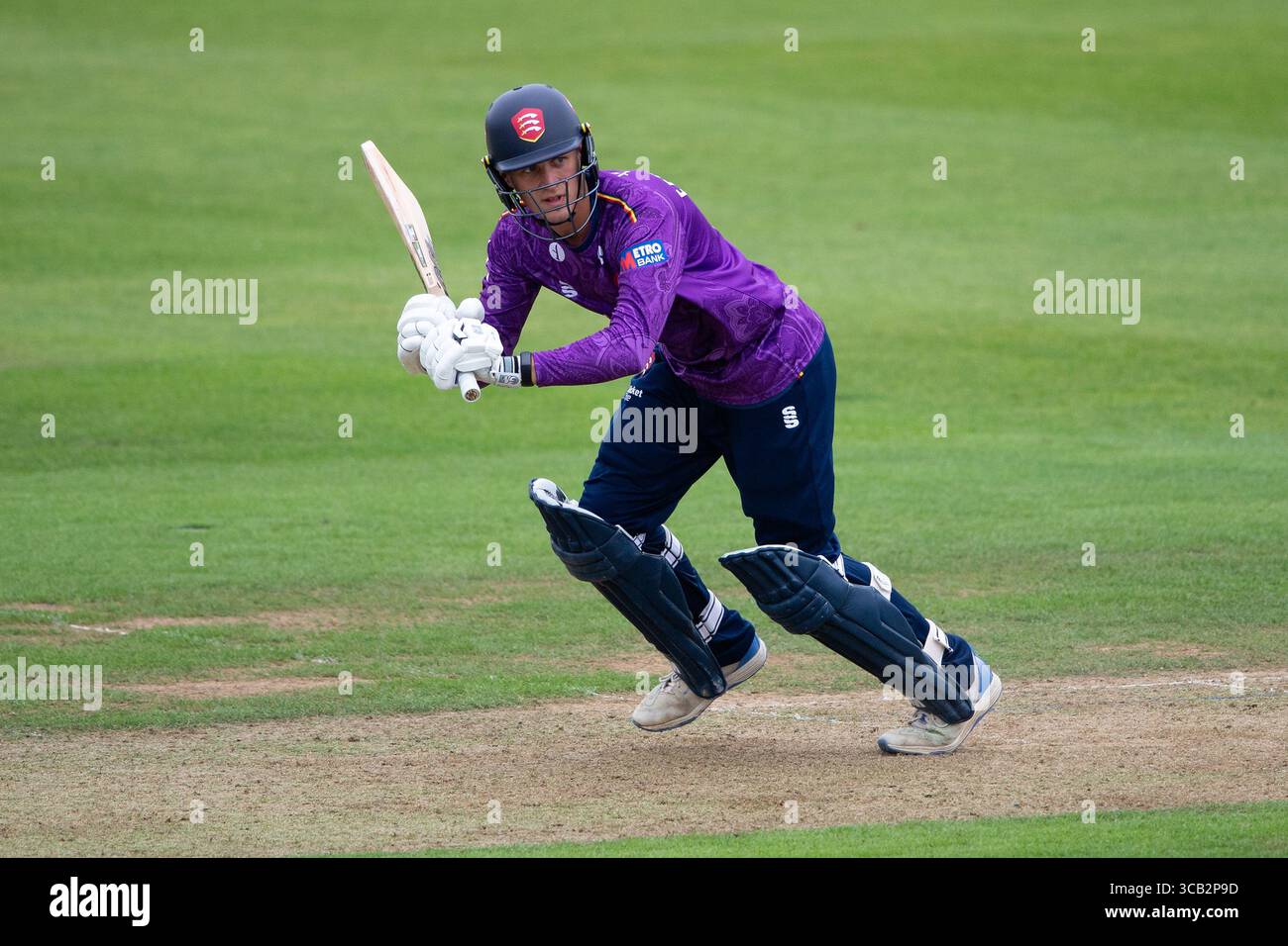 Southampton, UK, 07 August 2025. Simon Fernandes of Essex batting ...