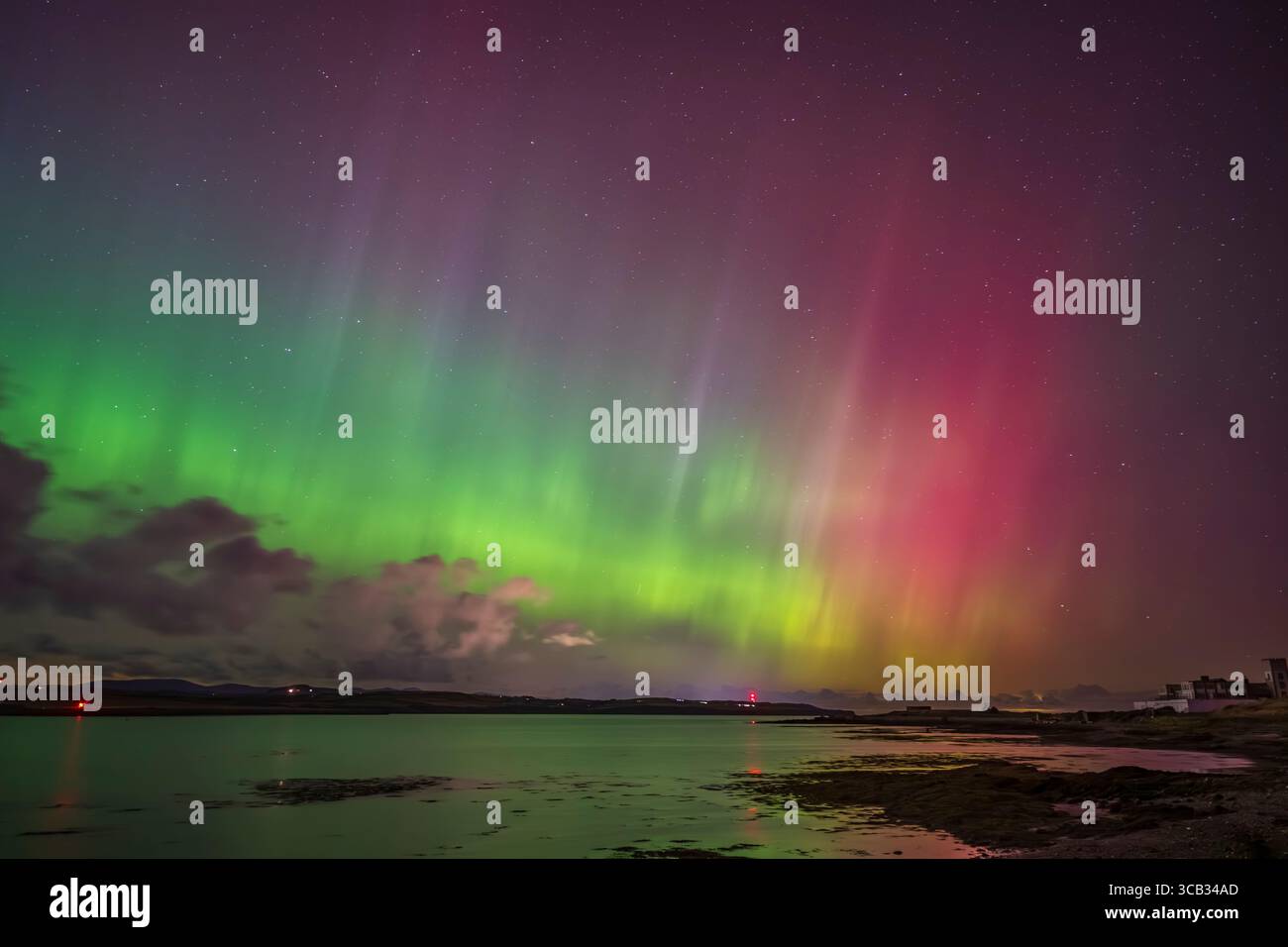 Derbyhaven bay aurora photo hi-res stock photography and images - Alamy