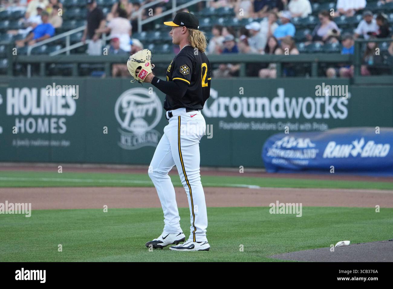 August 5 2025: Salt Lake pitcher Caden Dana (12) throws a pitch during ...