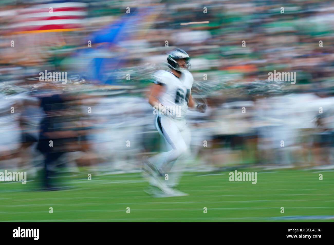 Philadelphia Eagles offensive tackle Brett Toth (64) runs on the field ...