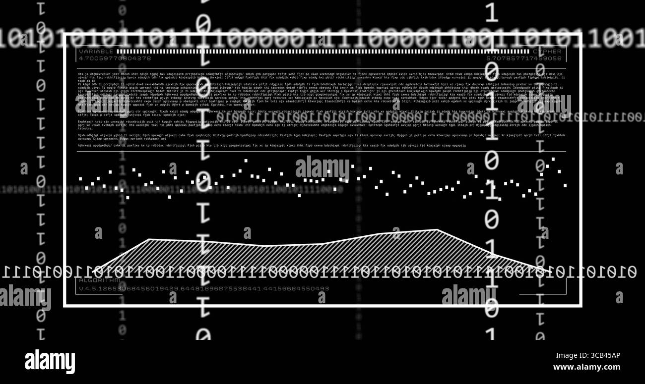 Floating white binary digits hi-res stock photography and images - Alamy