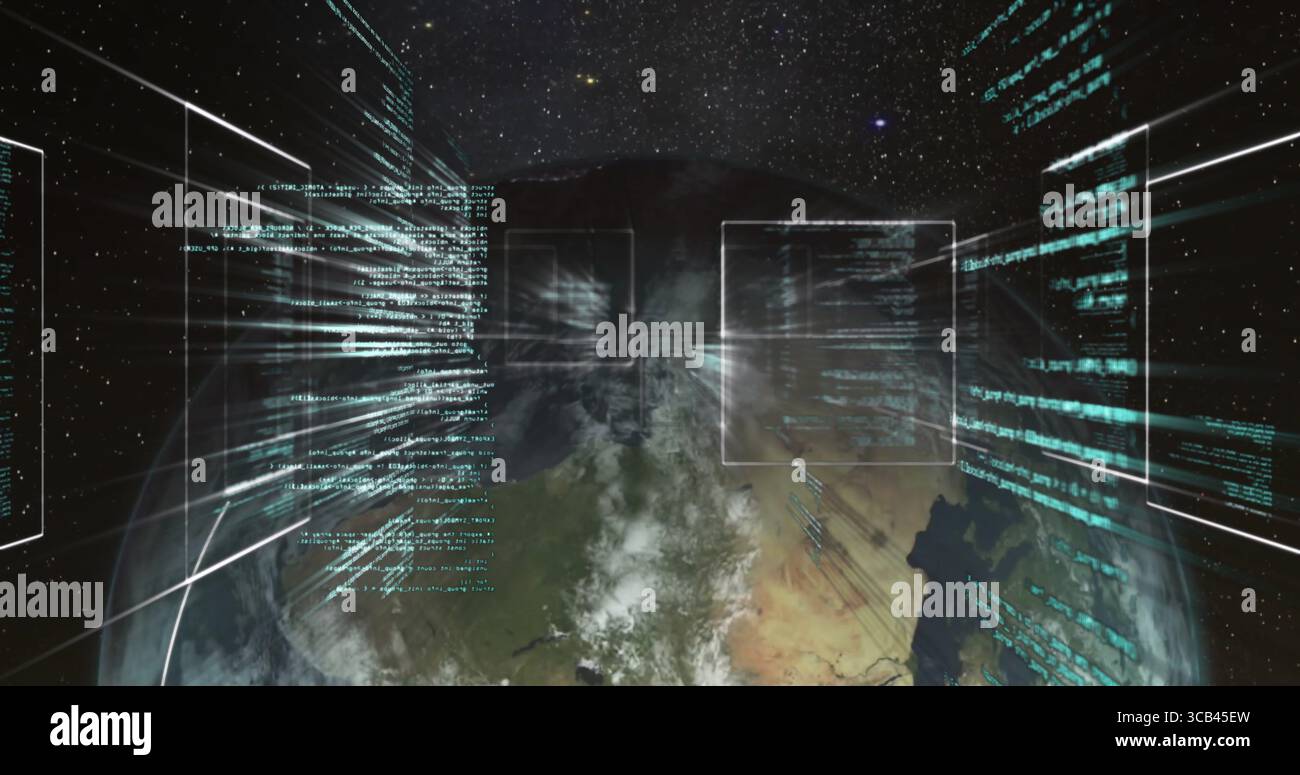 Outer space virtual matrix hi-res stock photography and images - Alamy