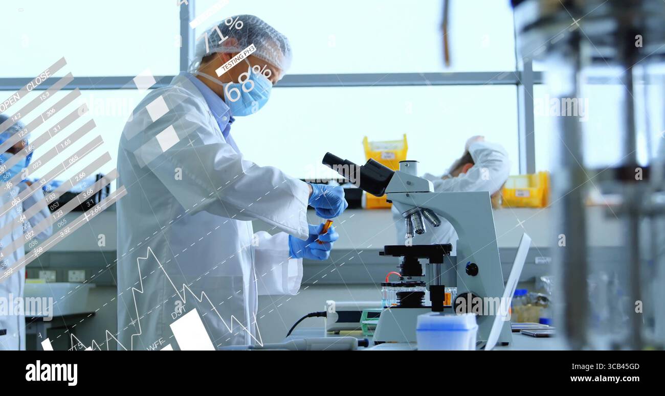 Pipetting scientists wearing lab hi-res stock photography and images ...