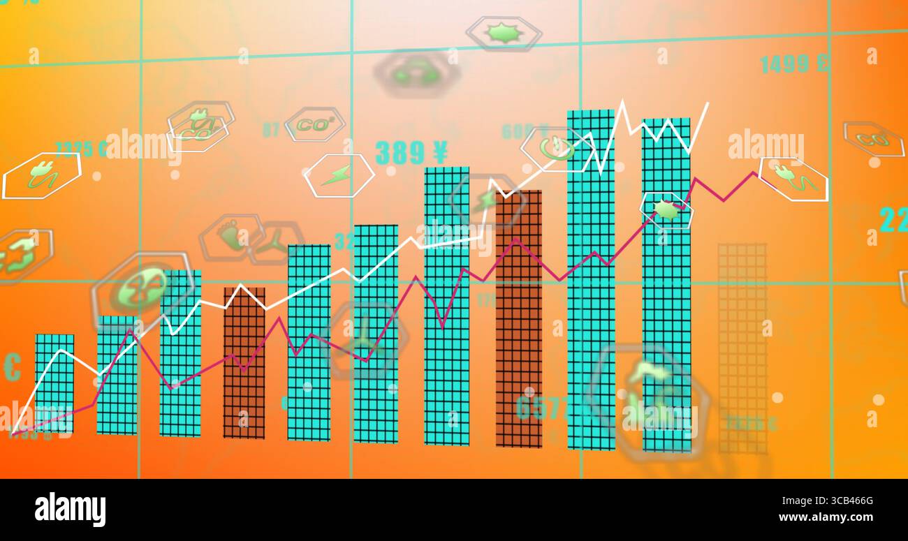 Bar chart combined line graph hi-res stock photography and images - Alamy