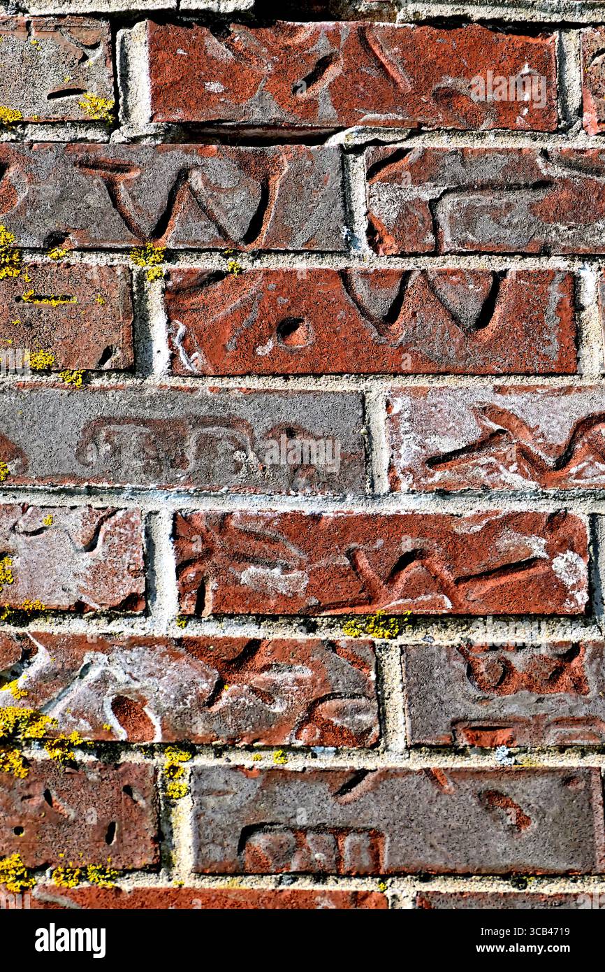 A close up image of ornamental bricks in a house flue Stock Photo - Alamy