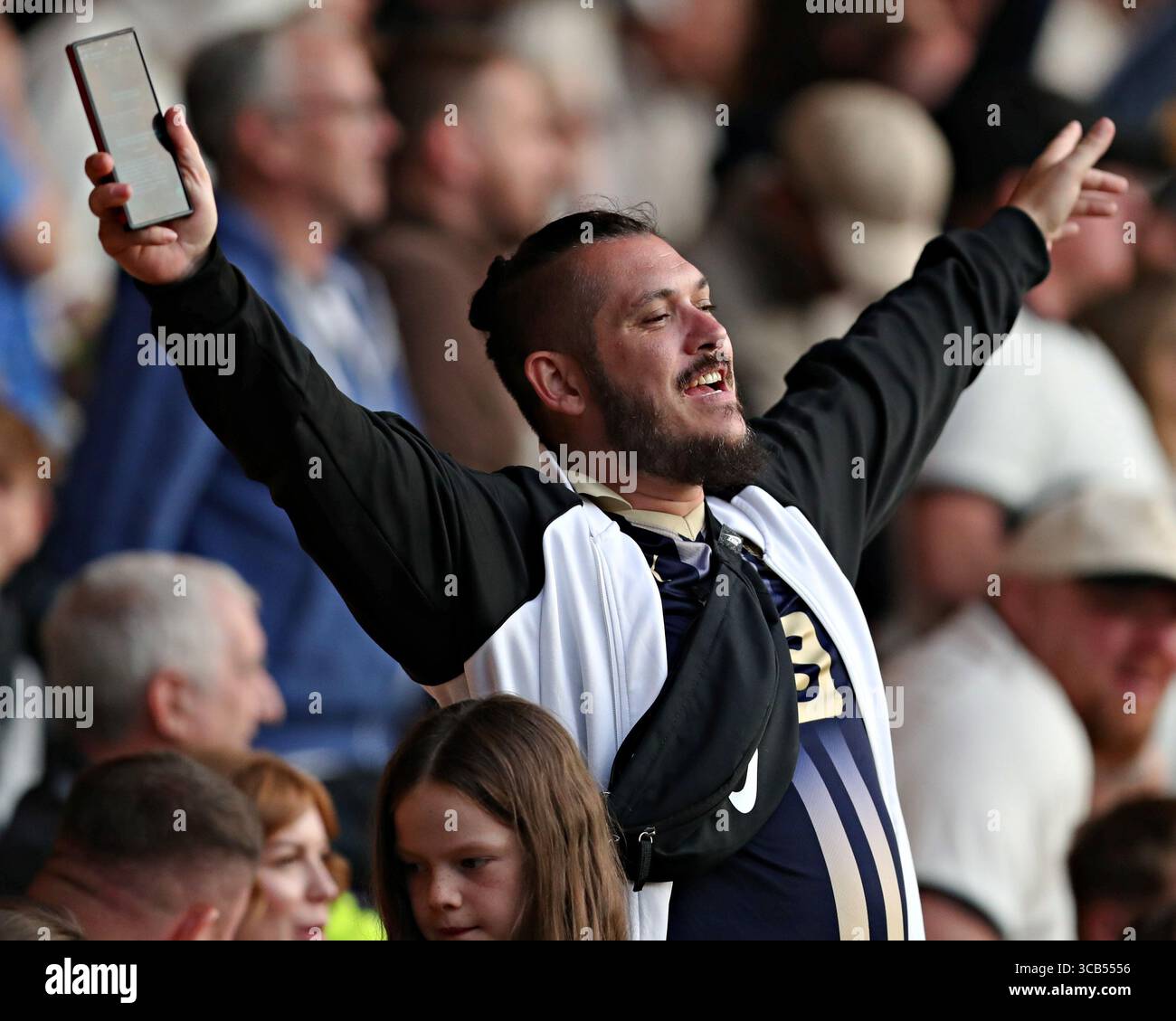A Port Vale fan during the Sky Bet League 1 match Port Vale vs Cardiff ...