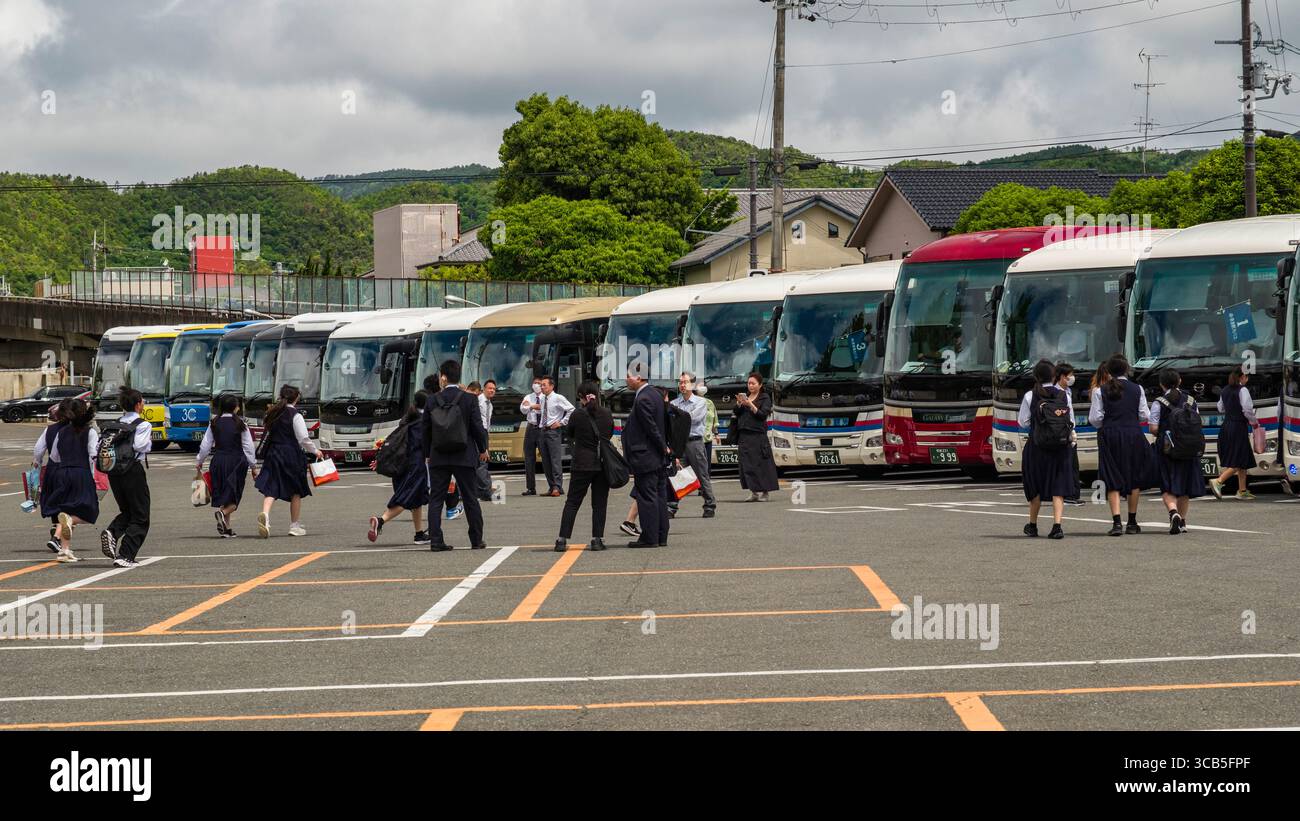 Arashiyama tourist parking lot hi-res stock photography and images - Alamy