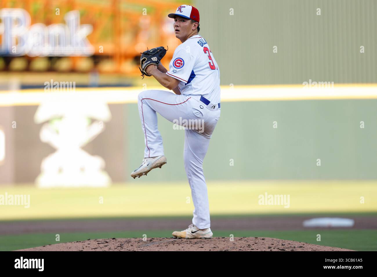 Knoxville Smokies starting pitcher Ryan Gallagher (4) in action against ...