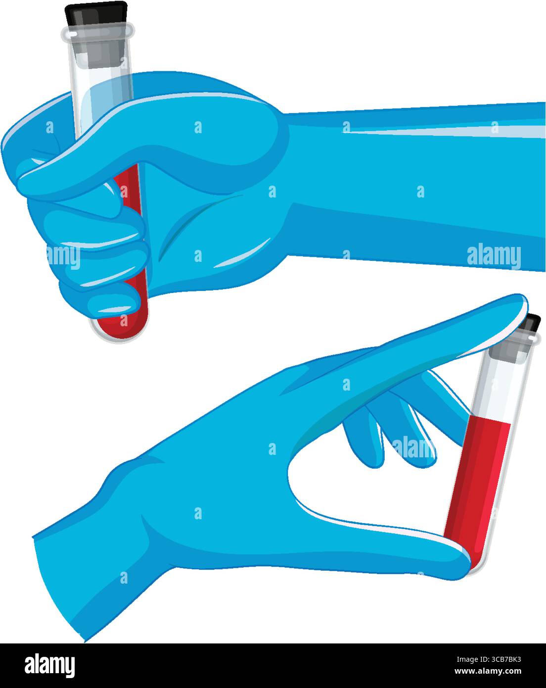 Close up hands testing Stock Vector Images - Alamy