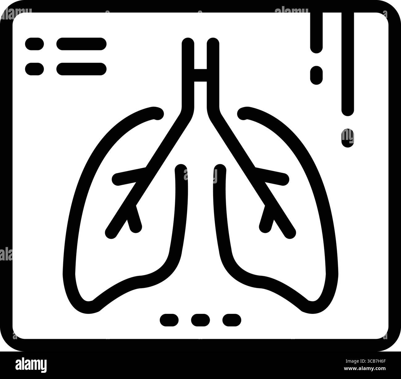 Icon for lung check, lung Stock Vector Image & Art - Alamy