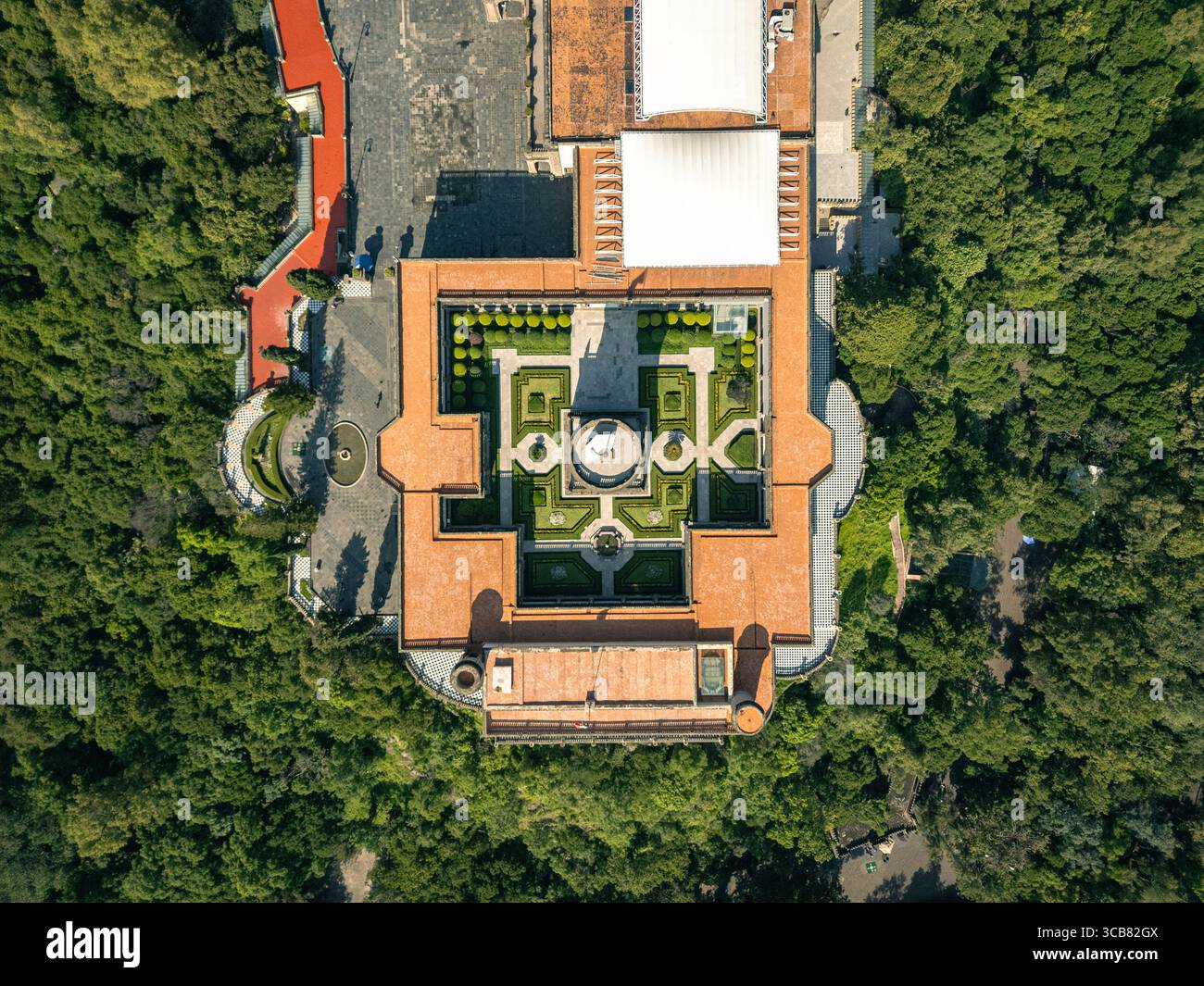 Aerial view chapultepec castle hi-res stock photography and images - Alamy