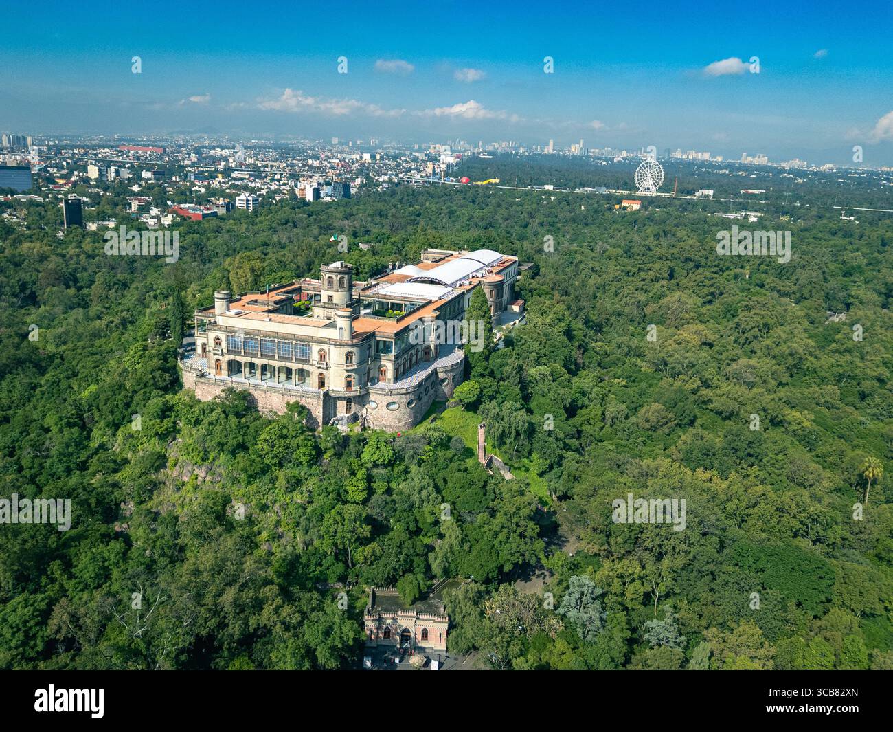 Chapultepec Castle Timelapse with Fireworks at Night Stock Photo - Alamy