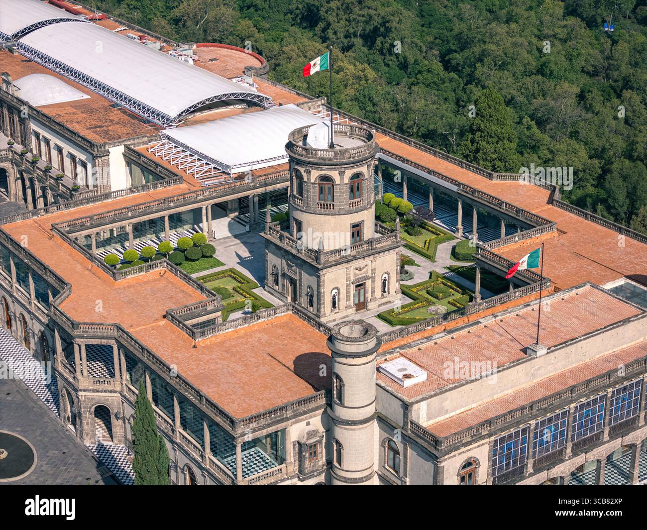 Chapultepec Castle Timelapse with Fireworks at Night Stock Photo - Alamy