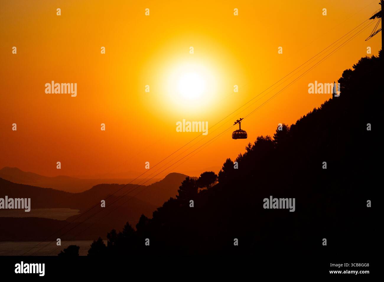 Cable car ride over mountain hi-res stock photography and images - Alamy